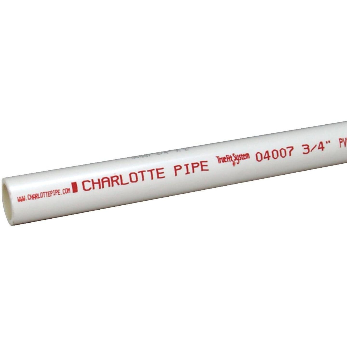 Charlotte Pipe 3/4 In. x 10 Ft. Cold Water Schedule 40 PVC Pressure ...